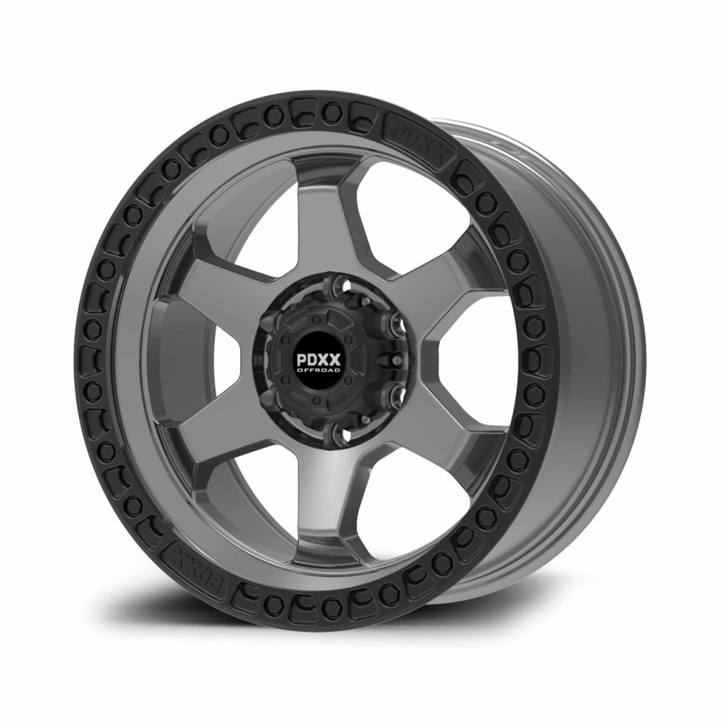 PDXX OFFROAD WHEEL DOMINATOR 17" GUNMETAL W/ BLACK RING - HPR Tyres