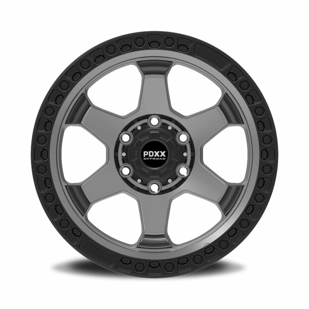 PDXX OFFROAD WHEEL DOMINATOR 17" GUNMETAL W/ BLACK RING - HPR Tyres