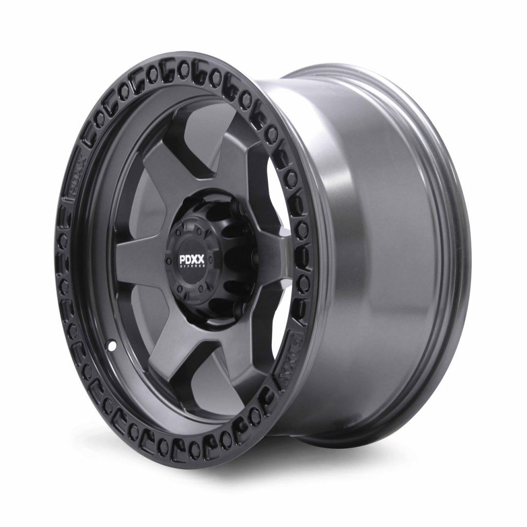 PDXX OFFROAD WHEEL DOMINATOR 17" GUNMETAL W/ BLACK RING - HPR Tyres